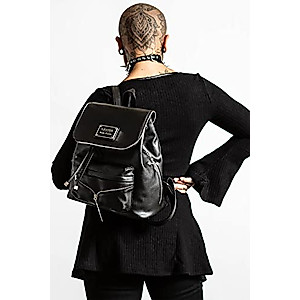 Killstar Cross My Heart Goth Punk Emo Zip Detail Handbag Backpack