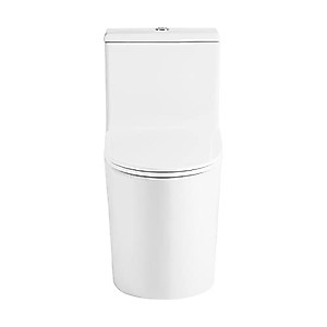 Swiss Madison Well Made Forever SM-1T180, Dreux High Efficiency One Piece Elongated Toilet with 0.8 GPF Water Saving Patented Technology