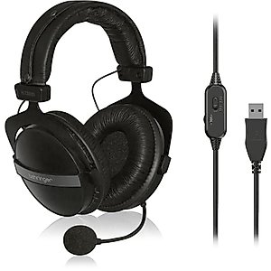 Behringer HLC660U USB Stereo Headphones with Built-In Microphone