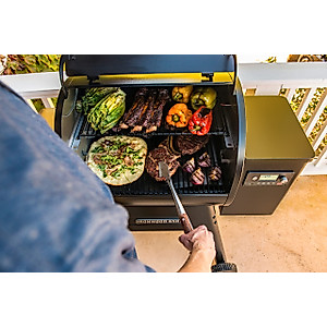 Traeger Grills Ironwood 650 Electric Wood Pellet Grill and Smoker, Black, 650 Square Inches Cook Area, 500 Degree Max Temperature, Meat Probe, 6 in 1 BBQ Grill with WiFi and app connectivity