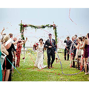 10Pack Streamers Poppers, Multi-Color No Mess Paper Crackers, Hand Throw Confetti Streamer for Birthday Wedding Party Celebrations, Colorful