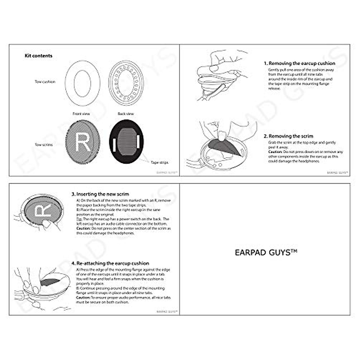 Replacement Ear Pads for Bose QC25 Compatible Replacement Ear Pads with QC25 - Compatible with QC25 QC35 QC2 QC15 Ae2 Ae2i Ae2w SoundTrue & SoundLink Ear Cushion [Black]