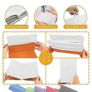 Tongluoye Planets Stars Book Covers for Girls Boys Fashion Moon Spirals Book Sleeve Protector with Humanize Design Durable Reusable Book Pouch for School Books Novels Hardcover Nice Gifts