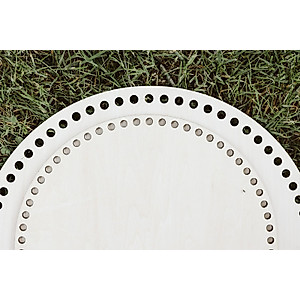 Generic Large Wood Basket Base Bottom for Crochet 50x30cm, Basswood