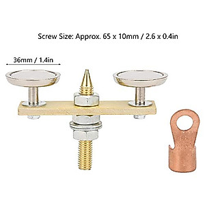 Magnetic Welding Ground Clamp, New Welding Dual Head Welder Support, Strong Magnetism 6KG with Copper Tail Welding Stability Clamps with Copper Terminal