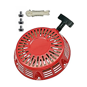 YAMAKATO GX340 GX390 Recoil Starter Pull Start Assembly w/Pull Cord for Honda GX610 GX620 and Clones 339c 389cc 420cc 439cc 459cc Red 28400-ZE3-W01ZA for Pressure Washers Generators etc.