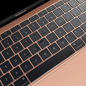 VFENG Premium Ultra Thin Soft Keyboard Cover Skin for 2020+ MacBook Air 13-Inch 13" with Magic Keyboard (Model Number: A2337/A2179), US Version