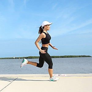 SAAKA Performance Sports Hat. Lightweight, Quick Drying. Running, Tennis & Golf Cap for Women (White)