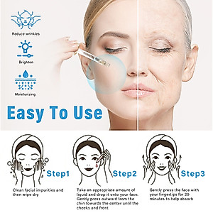 Botox Face Serum, Botox Stock Solution Facial Serum with Vitamin C & E, Instant Face Lift & Anti Aging Serum, Boost Skin Collagen, Reduce Fine Lines, Wrinkles, Plump Skin