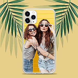 RobertsShop, Personalized Design Your Own Picture Photo Custom Customized Phone Case Cover Compatible with iPhone 6 6s 7 8 Plus SE 2020 X XS XR 11 12 Mini Pro Max Samsung Galaxy S9 S10 S20 S21 Thermoplastic Polyurethane