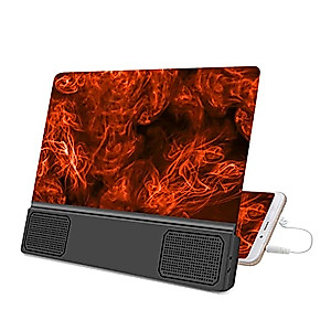 Kadlawus Magnifier Phone Screen Projector - 12 Inch Portable Audio Mobile Phone Screen Amplifier with Audio Anti-Blue Light Ultra Slear Screen Mobile Phone Magnifier
