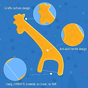 FAMILIFE Kid's Dental Floss Picks Without Fluoride,4 Travel Handy Cases Unflavored Flosser 120 Picks and Back Teeth Toothpicks Flossing Flossers Threaders Sticks with 4 Travel Handy Cases 120 Count