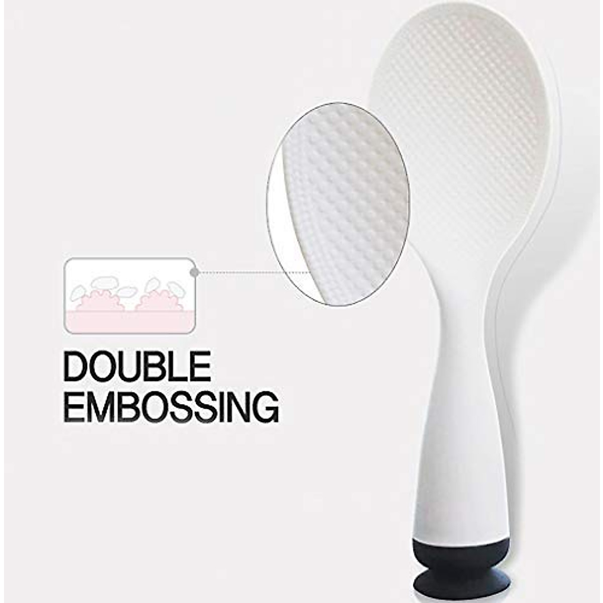 Nineware Standing Mountable Rice Paddle | Non-stick embossed, Good Grip | Dishwasher Safe | Made in Korea (Pink)