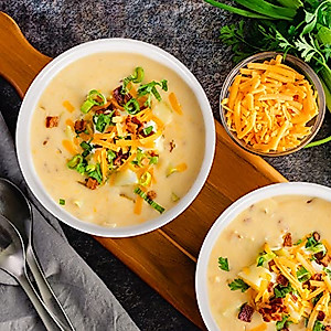 Delling Large Ramekins 32 Oz Oven Safe/Soup Bowls, 1 Quart Serving Bowls Ceramic Round for Baking, Salad, Pasta, Creme Brulee, Souffle Dish, Pot Pie