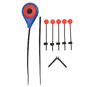 Ice Fishing Pole End, 5Pcs Extension Section Rods Pole End Tip with Rod Ice Fishing Accessories Ice for Fishing(M)