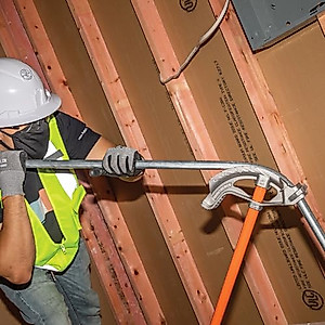 Klein Tools 51607 Aluminum Conduit Bender Full Assembly, 3/4-Inch EMT, 1/2-Inch Rigid, Wide Foot Pedal, Benchmark Symbols and Angle Setter