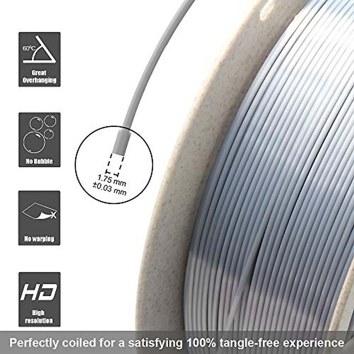 Reprapper 5 Color Bundles Silk PLA Filament for 3D Printer & 3D Pen 1.75 mm (± 0.03 mm) 2.2 lbs (1 kg), Silky Shiny Shine 3D Printing Materials