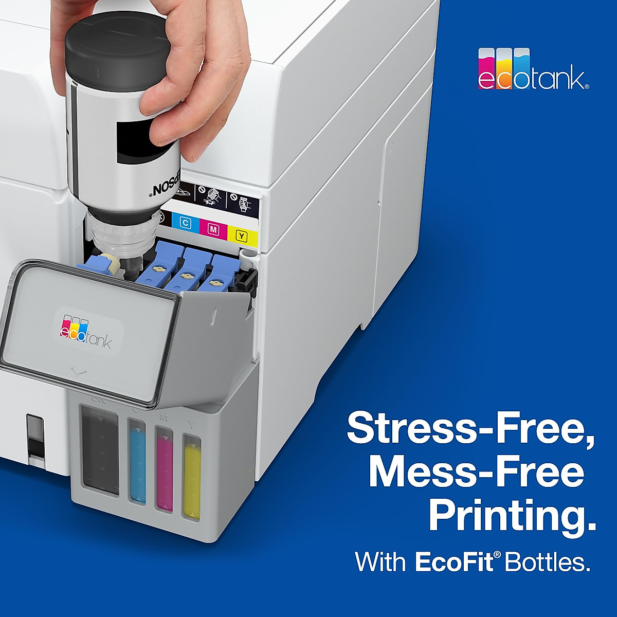 EPSON T502 EcoTank Ink Ultra-high Capacity Bottle Color Combo Pack (T502520-S) for select Epson EcoTank Printers