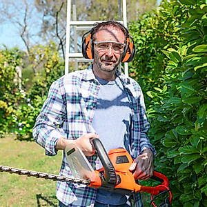Gardtech Hearing Protection with Bluetooth, FM Radio Earmuffs, NRR 29dB Hearing Protection Headphones Noise Cancelling Headphones with MP3 for Mowing Lawn Work, Rechargeable BL-5B Battery