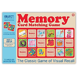 Memory Matching Game — The Classic Game of Visual Recall — For Ages 3+ — For 1+ Players