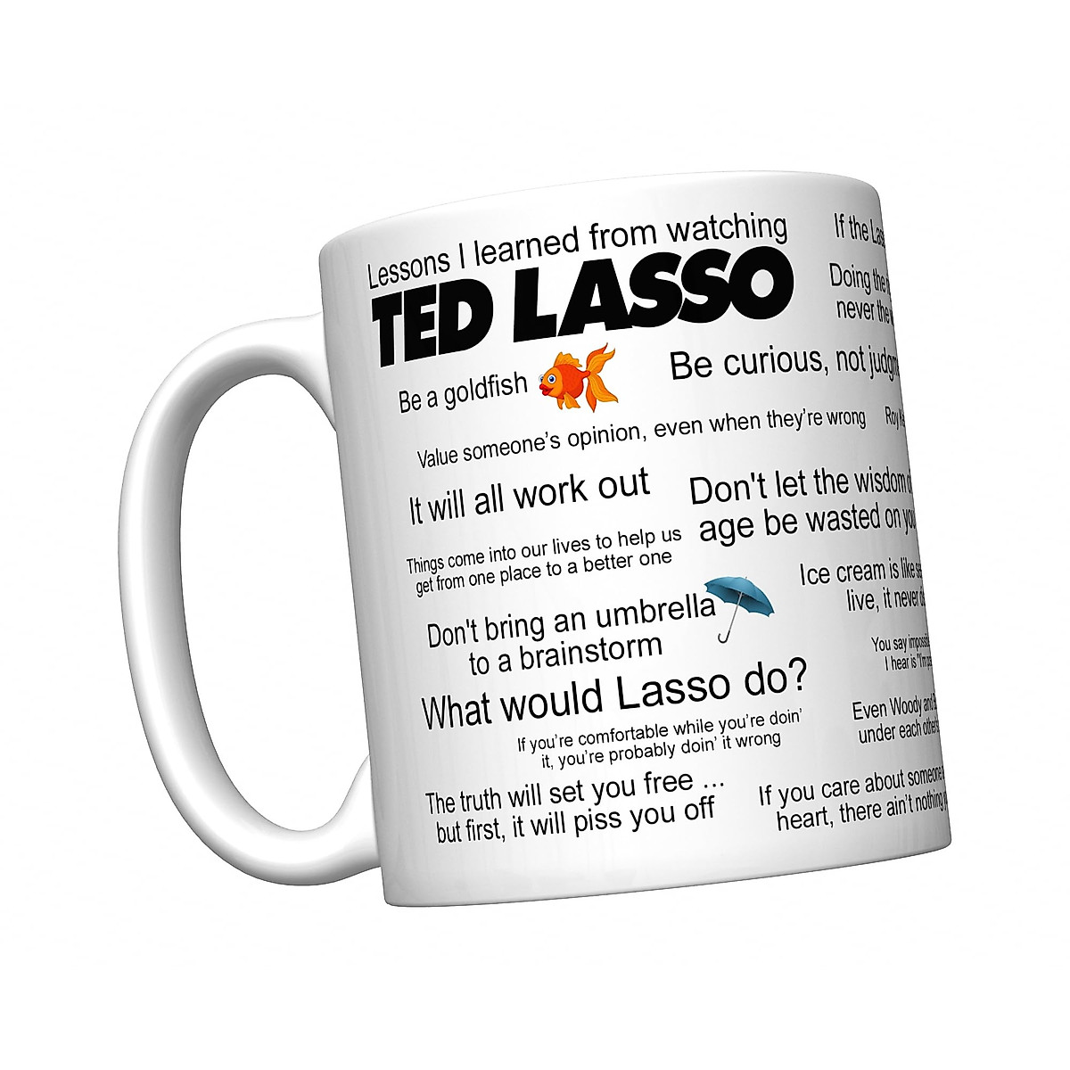 CJ Artisans Lessons I Learned From Watching Ted Lasso Inspirational Coffee Mug [LASSO]