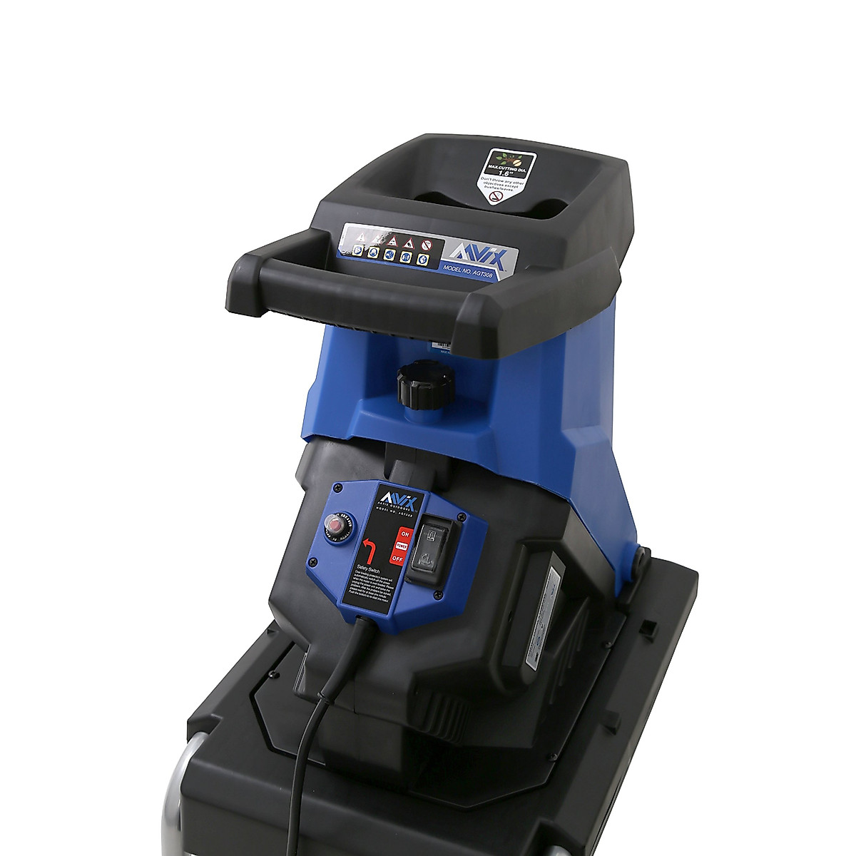 AAVIX AGT308 Electric Chipper & Shredder, Blue