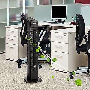 COSTWAY Tower Fan, 3-Speed Portable Oscillating Fan, Digital Control/w Remote Control, 9-Hour Timer, LCD Display, Oscillating Tower Fan (35-Inch)