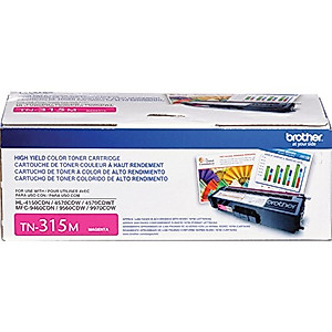 Brother TN315M OEM Toner Cartridge: Magenta Yields 3,500 Pages