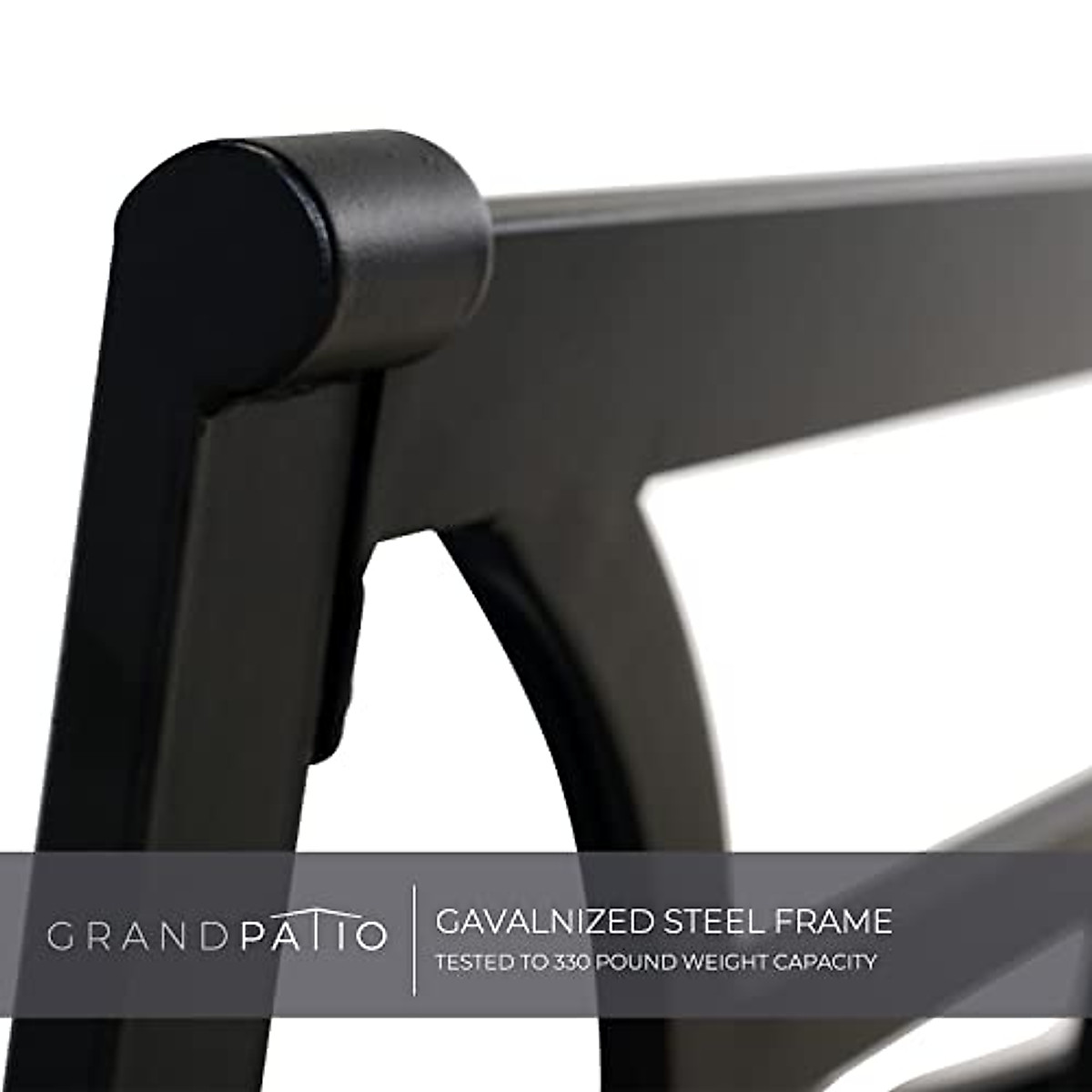 Grand patio Outdoor Patio Seating Chair, Motion Chair, Stationary Rocker, Metal Patio Chair Set of 2,Peacock Blue