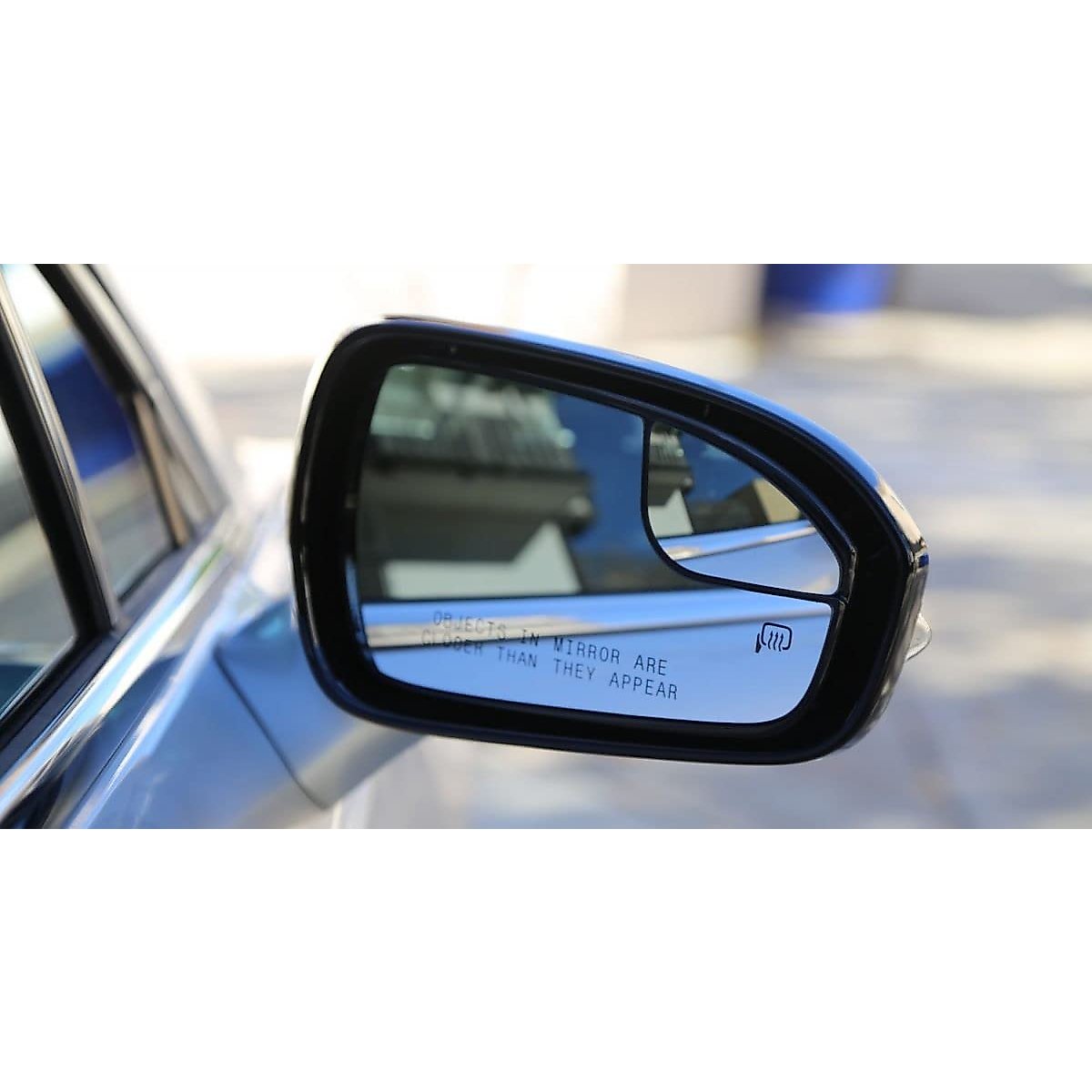 KYYET Right Passenger Side Power Heated Convex Mirror Glass Compatible with 2013-2020 Fusion w/Rear Plate- Replace DS7Z17K707A