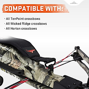 Wicked Ridge by TenPoint Neoprene Sling - Adjustable 1.25” Shoulder Strap with Thumb Loop - Compatible with All TenPoint, Wicked Ridge & Horton Crossbows