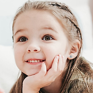 Stud Earrings Set LUCKYPADS 12 Pairs Stud Earrings for Women Hypoallergenic Stainless Steel Stud Earrings Pack Men Earrings Stud with Cubic Zirconia