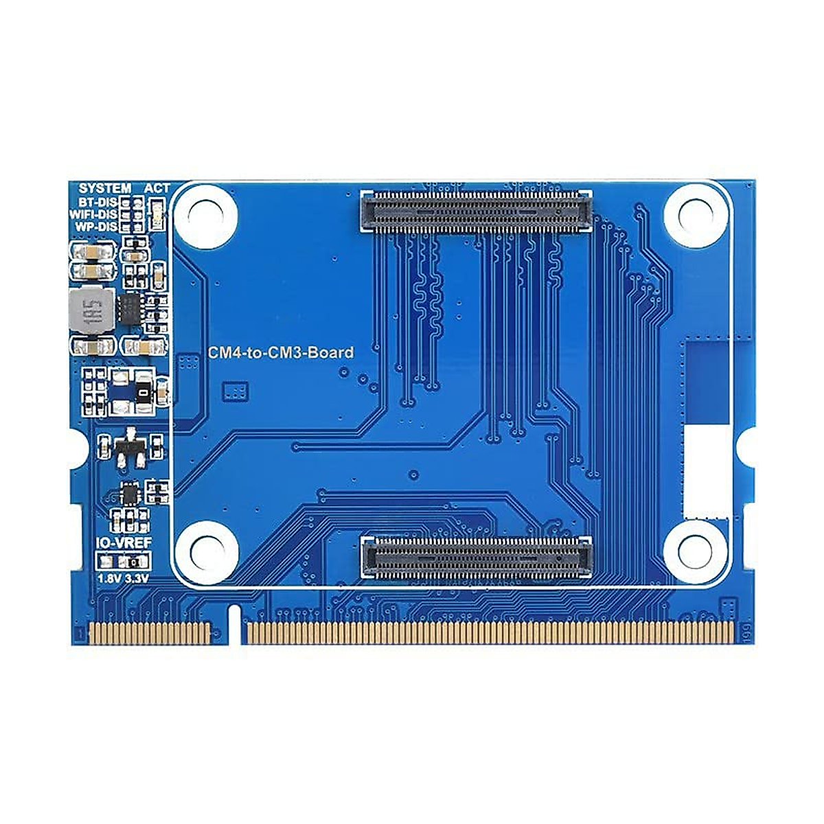 Expansion Board for Raspberry Pi Computer Module with Standard CM4 Socket to CM3 Adapter Interface Board Expansion Card Dual Video Output Replacement Base Board