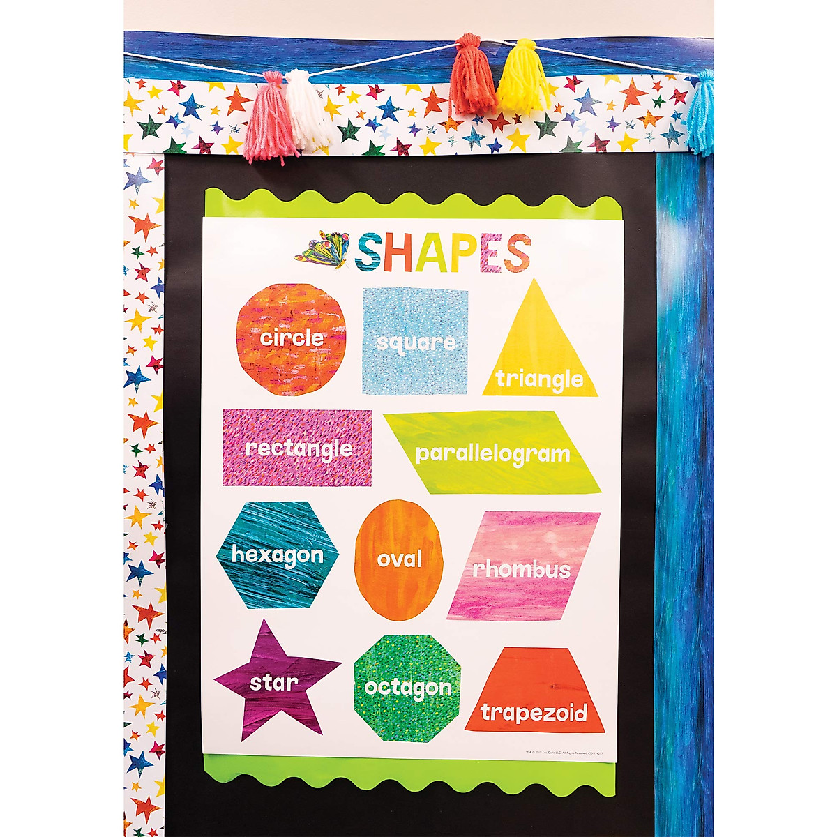 Carson Dellosa The World of Eric Carle Sparkling Stars Borders (108064)