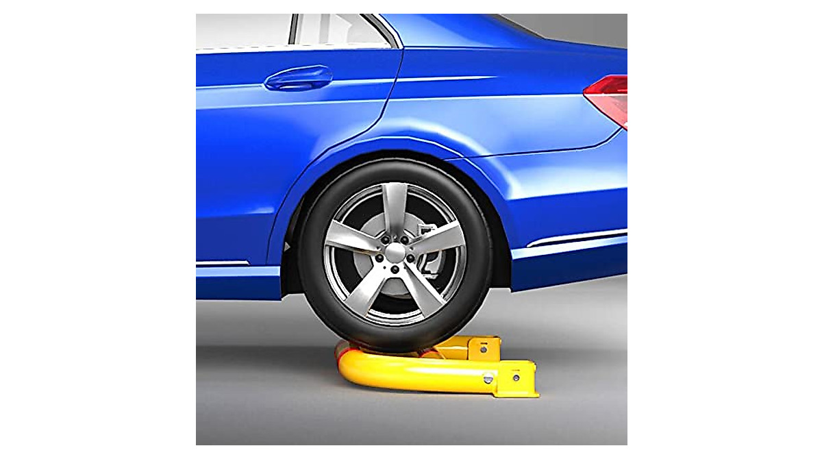 Lockable Folding Parking Bollard - Secure Your Space