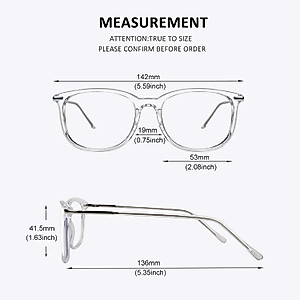GQUEEN Fashion Fake Glasses Non Prescription Glasses Clear Lens Glasses Nerd Plain Frames Women Men, 201579