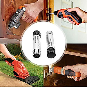 Energup 2Pack Li-ion Replacement 3.6V Battery for Black Decker Versapak VP100 VP100C VP105 VP105C VP110 VP110C VP143 for Black Decker 3.6V Versapak Batteries, with a 2Port Black Decker 3.6V Charger