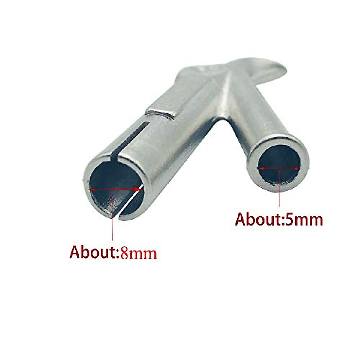 ZYZMH Round Shape Welding Mouth Nozzles Speed Welder Nozzle for PVC Plastic Hot Heat Air Gun Weld Tip for Plastic Vinyl Welder (Size : 8x5mm)