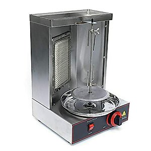 Shawarma Grill Machine, 110V LPG Gas Doner Kebab Machine Rotating Grills Vertical Broiler Pastor Grill Machine, Vertical Rotisserie for Chicken Roast,Turkey Roast,Tacos, Roast, Beefer