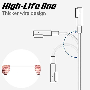 Mac Book Pro Charger,60W Power Adapter L-Tip Magnetic Connector Charger and Compatible with 13 Inch Before Mid 2012