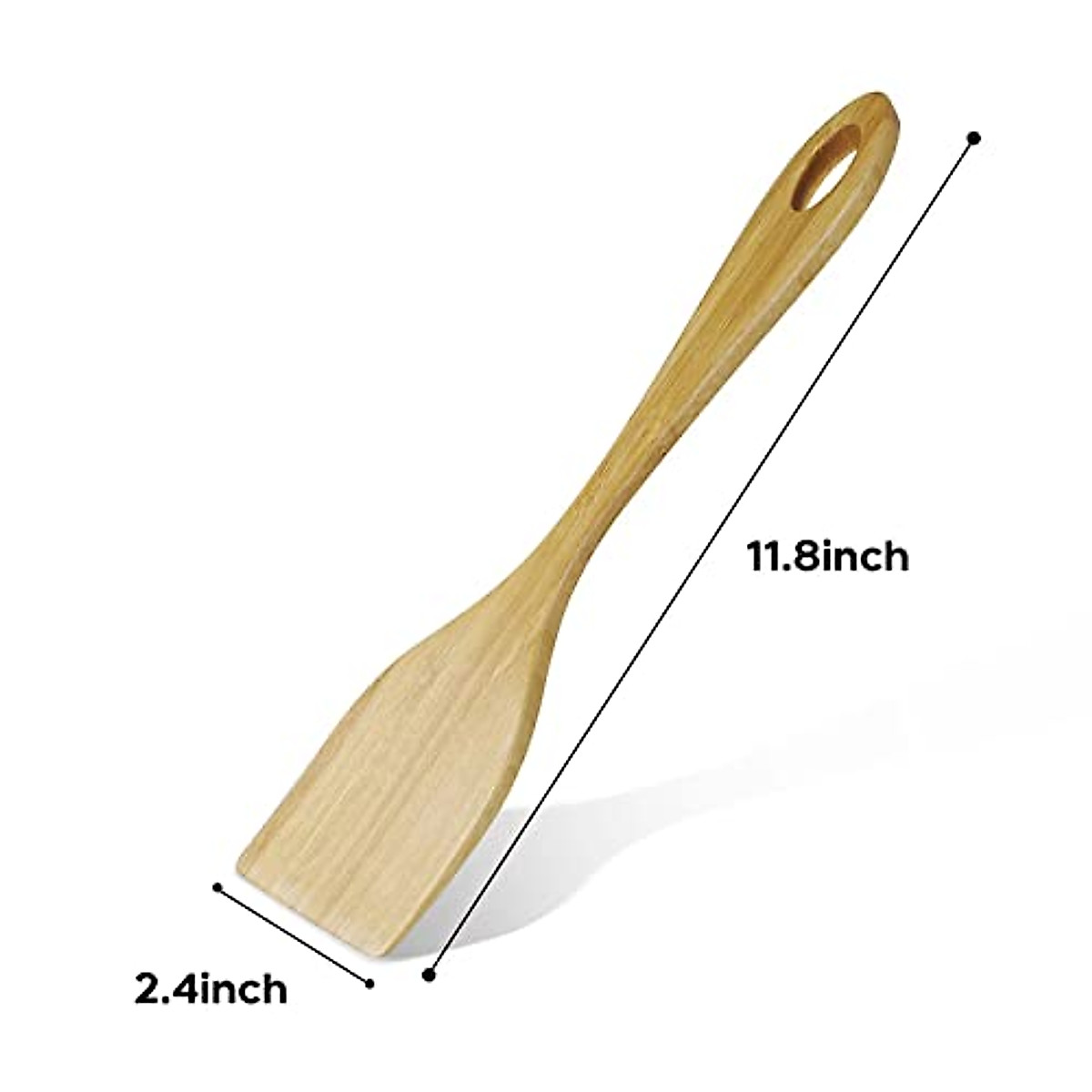 Ukissim Bamboo Wooden 11.8-Inch Spatula