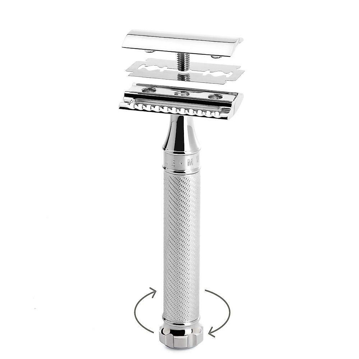 MÜHLE TRADITIONAL Twist Safety Razor (Closed Comb) | Perfect for Everyday Use | Barbershop Quality Close Smooth Shave | Luxury Razor for Men