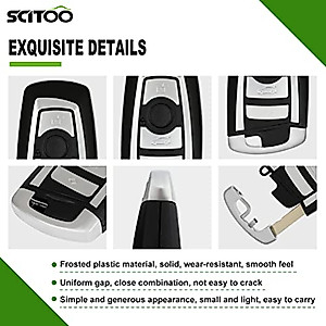 SCITOO Keyless Entry Remote Key Fob SHELL CASE Replacement for BMW M4 M5 528i 428i xDrive 750i 1pc FCC Q0EWNTA0NG Q0EWNTA0NG 4 Buttons