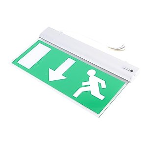 LED Emergency Exit Lighting Sign Safety Evacuation Indicator Light Acrylic Stable Wear proof sturdy for Mall Supermarket Hospital Hotel [110‑220V]