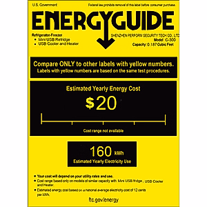 Mini PC USB Cooler & Warmer, HQF® Portable USB Beer Beverage Drink Cans Fridge Cans Cooler Warmer for Cold/Hot Beverage Drinks (Silver, Bigger Size)