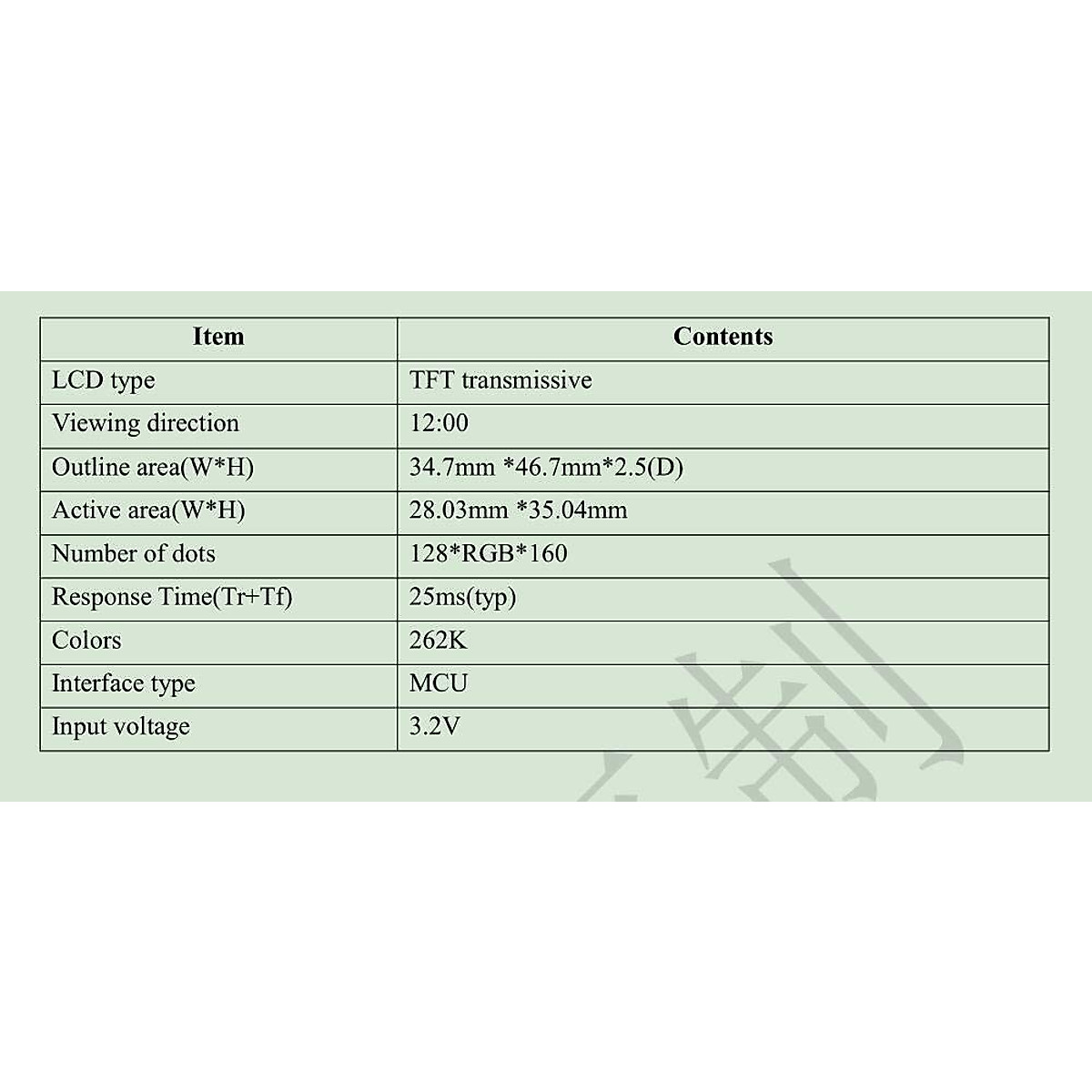 AMELIN 1.77 inch 128x160 MCU Small TFT LCD Module