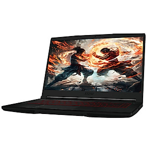 MSI GF63 Thin 11UC Gaming Laptop, 15.6" FHD Display 144Hz, Intel Core i5-11400H, GeForce RTX 3050, 16GB RAM, 1TB SSD, Wi-Fi 6, Windows 11 Home, Backlit Keyboard, Webcam, Bluetooth, HDMI, Grey