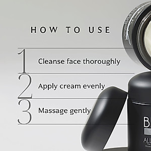 MIZON Black Snail All In One Cream Intensive Korean Skin Care Facial Moisturizing Snail Mucin Extract (2.54 fl oz)