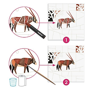 DJECO Inspired by Desert Watercolor and Crayon Art Kit, Paul Klee, Multi, 1 Count (Pack of 1)