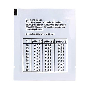 Nynelly 12pcs pH Meter Buffer Solution Powder for Precise and Easy for Precise pH Calibration Powder Solution,4.01pH,6.86pH and 9.18pH